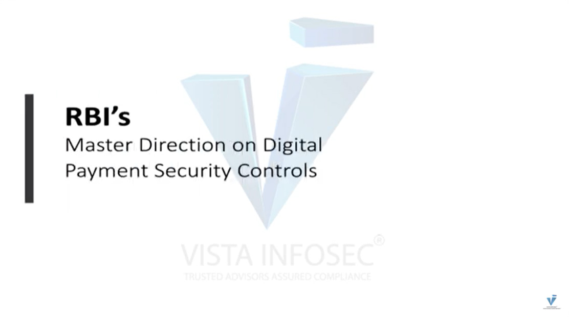 RBI’s MASTER DIRECTION ON DIGITAL PAYMENTS SECURITY CONTROLS - Finance Derivative